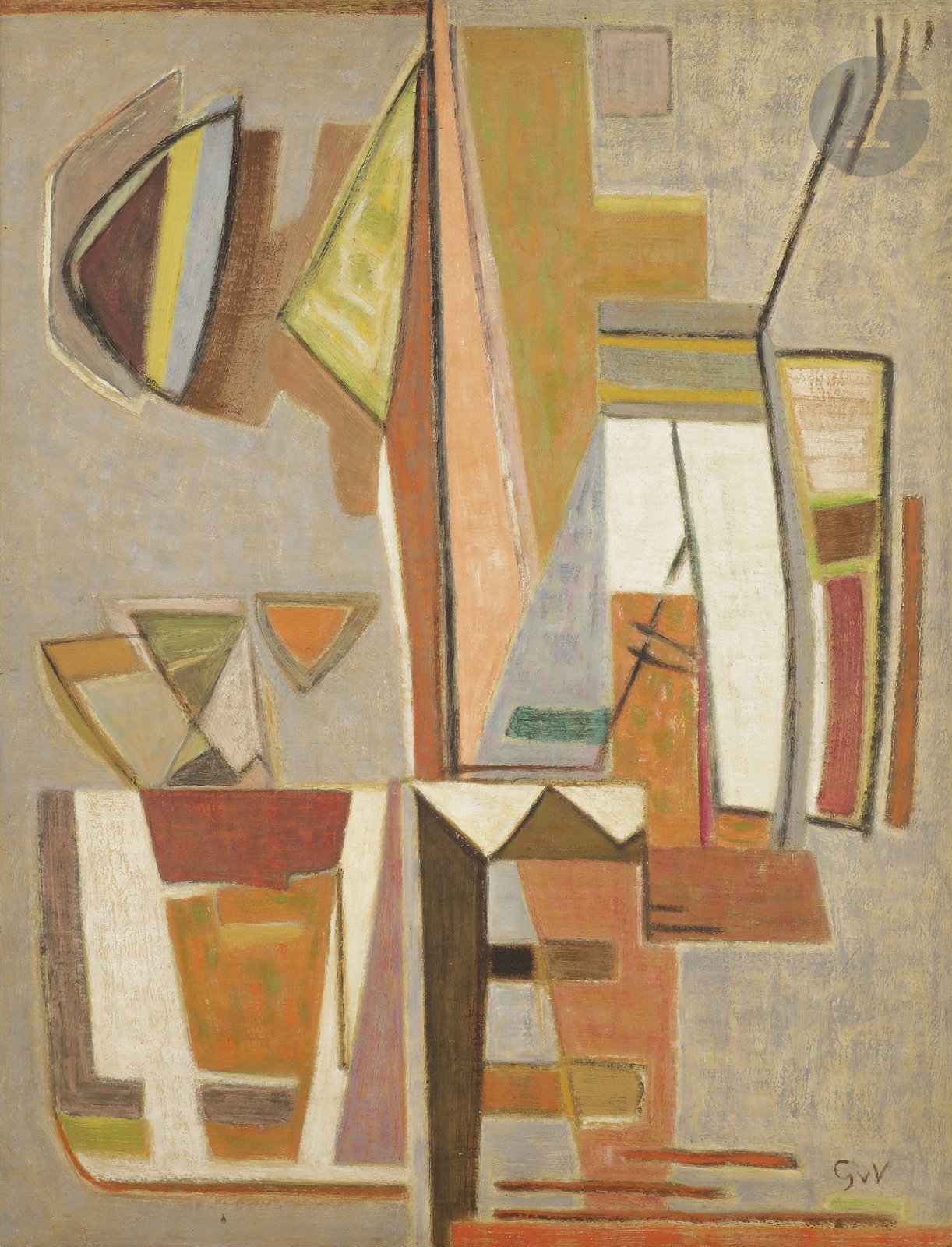 Geer Van Velde | Composition (1953) | MutualArt