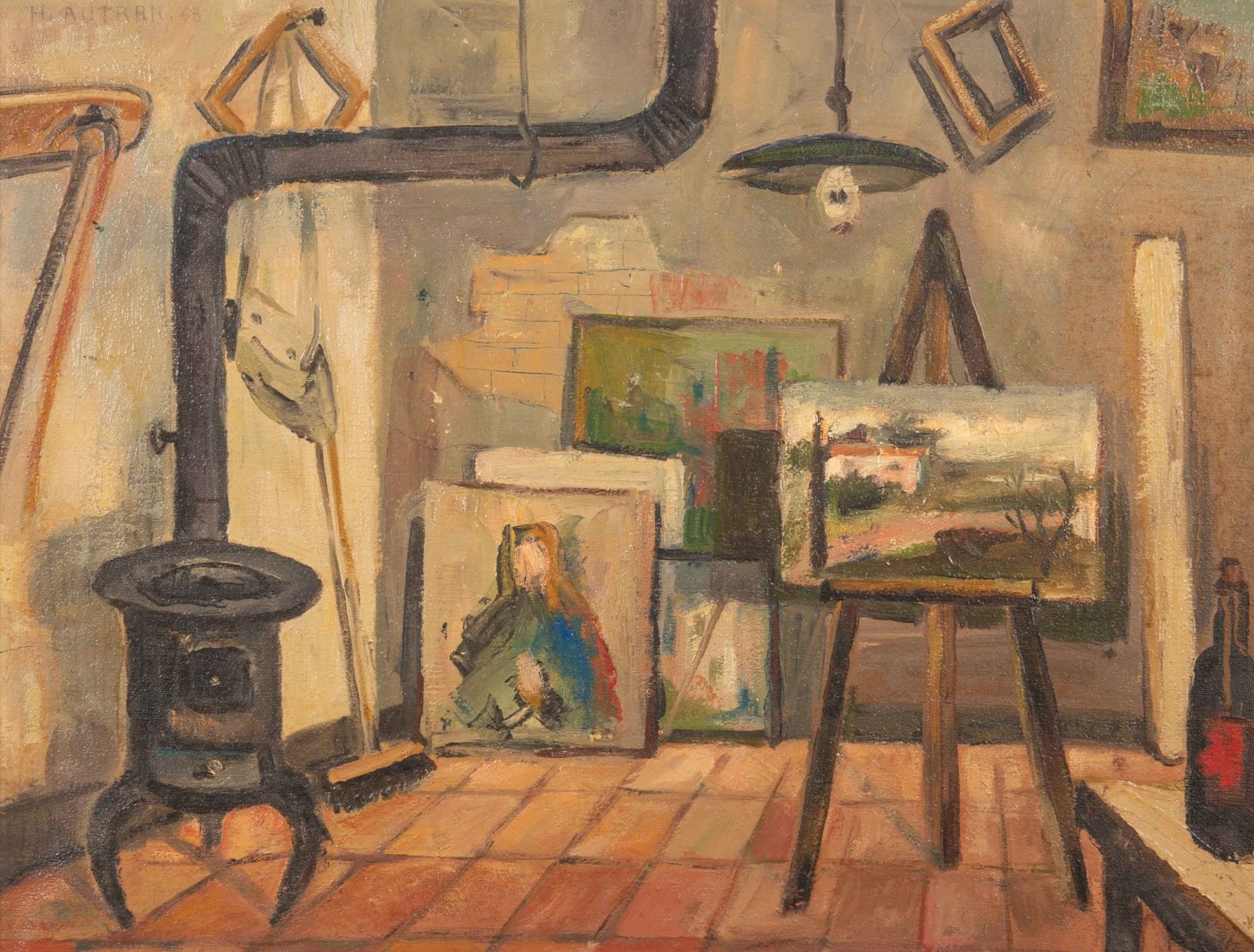 Henri Autran | Atelier du peintre (1948) | MutualArt