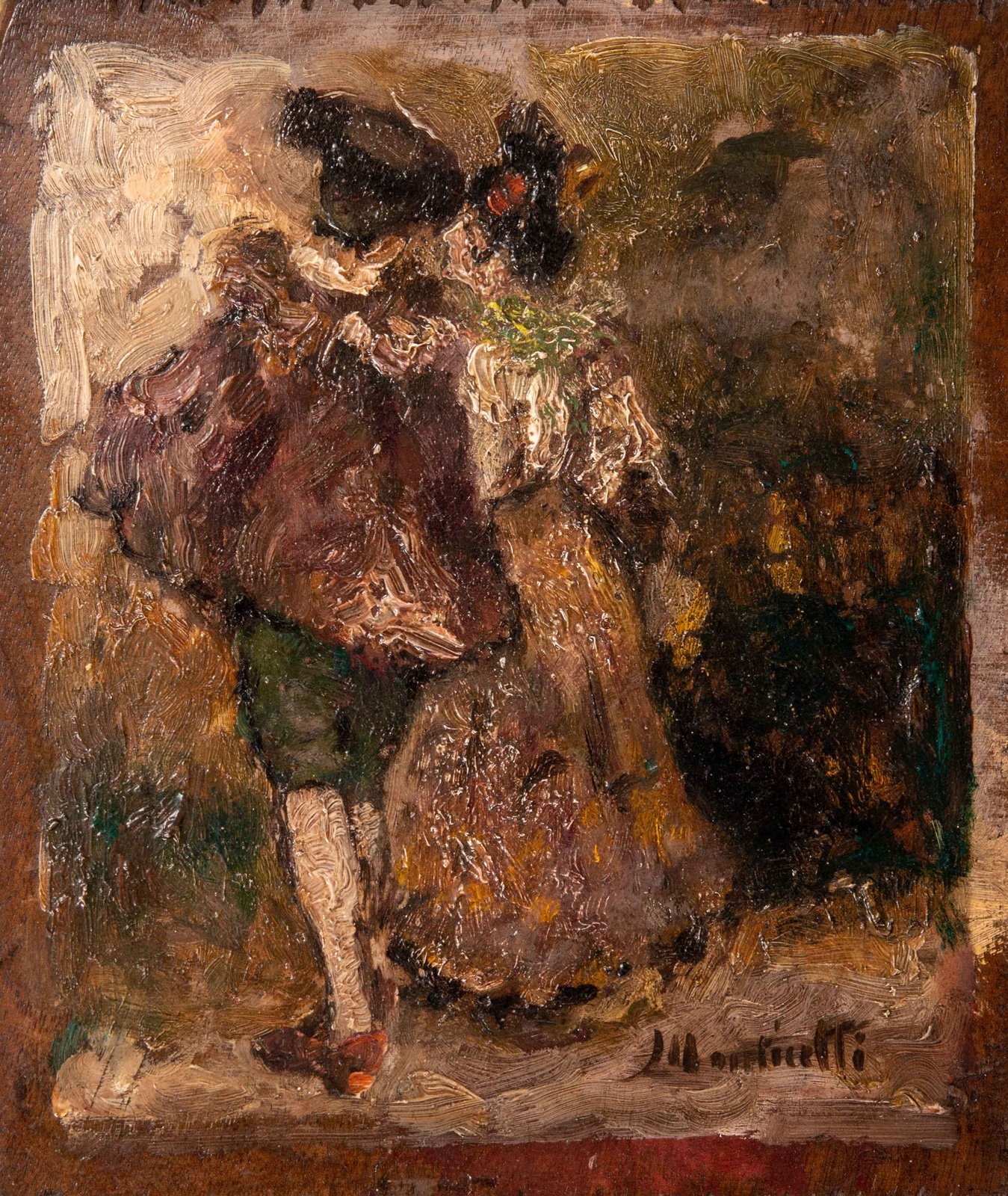 Adolphe Joseph Thomas Monticelli | Courtship | MutualArt