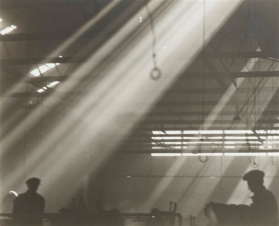 Edward W. Quigley | Industrial scene with sunlight (Circa 1937) | MutualArt