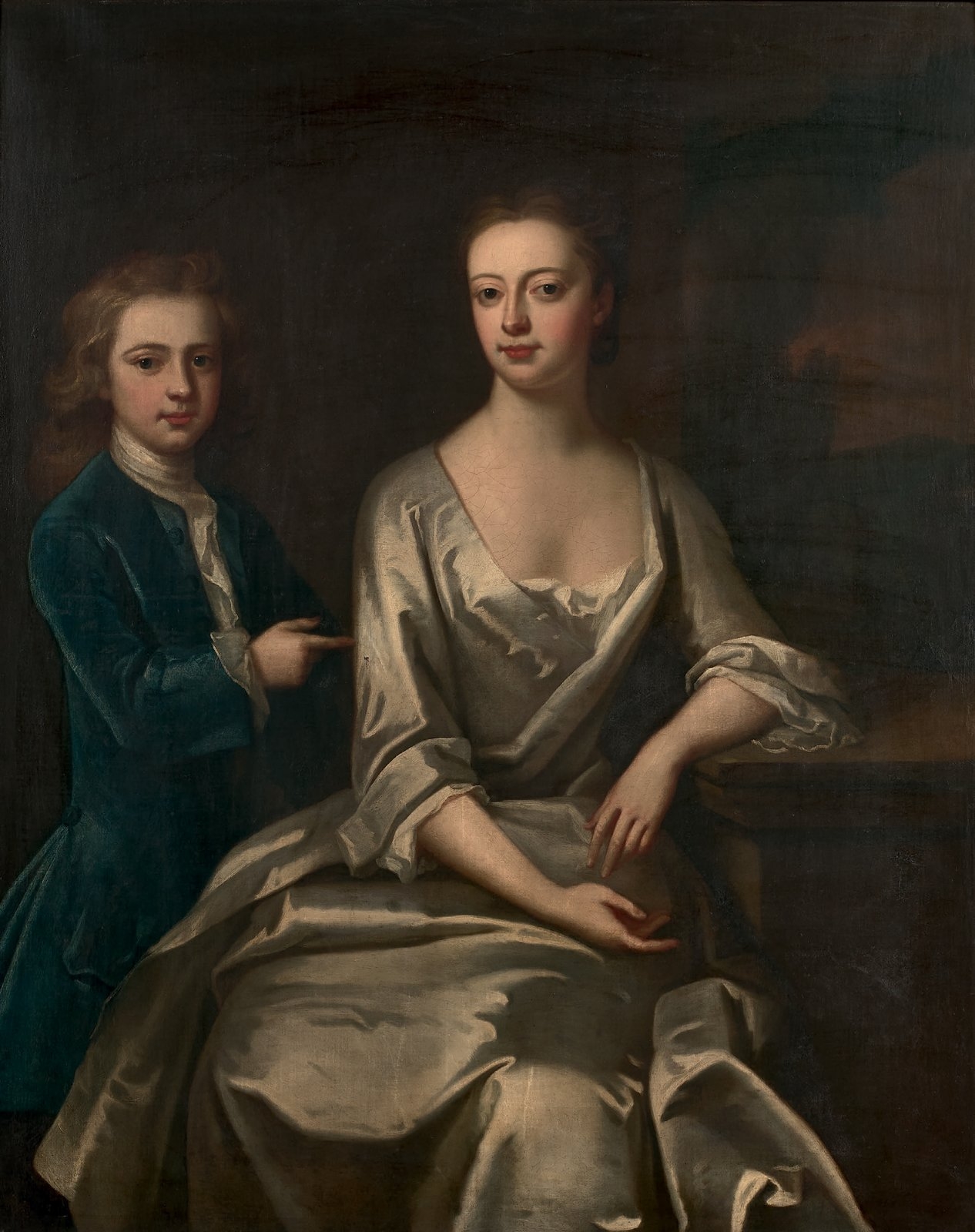 Thomas Hudson | Portrait of Miss Furneaux Pelham, standing half length ...