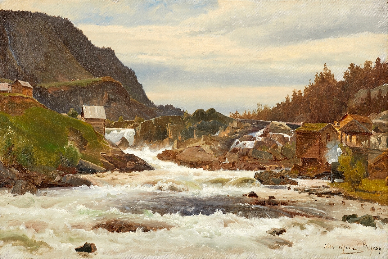 Gustaf Rydberg | Näs älven, Norge (1869) | MutualArt