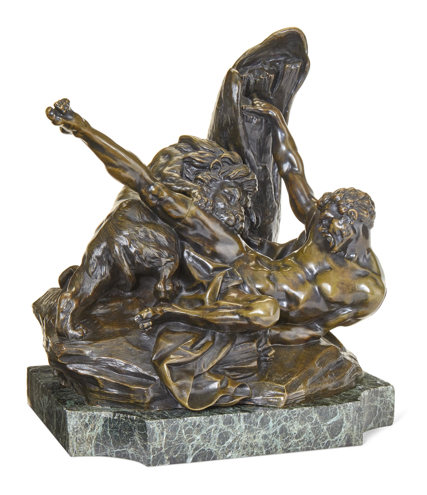 Étienne-Maurice Falconet | A French patinated bronze figure of Milo of ...