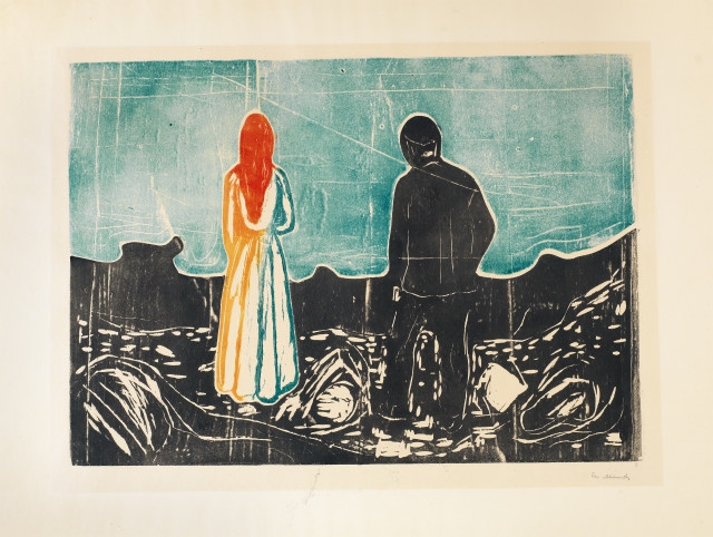 Edvard Munch | Zwei Menschen - Die EinsamenThe Lonely Ones - Two Human ...