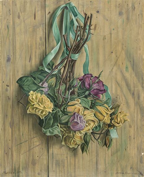 Aime Barraud | BLUMENSTILLLEBEN MIT TROCKENBLUMEN | MutualArt