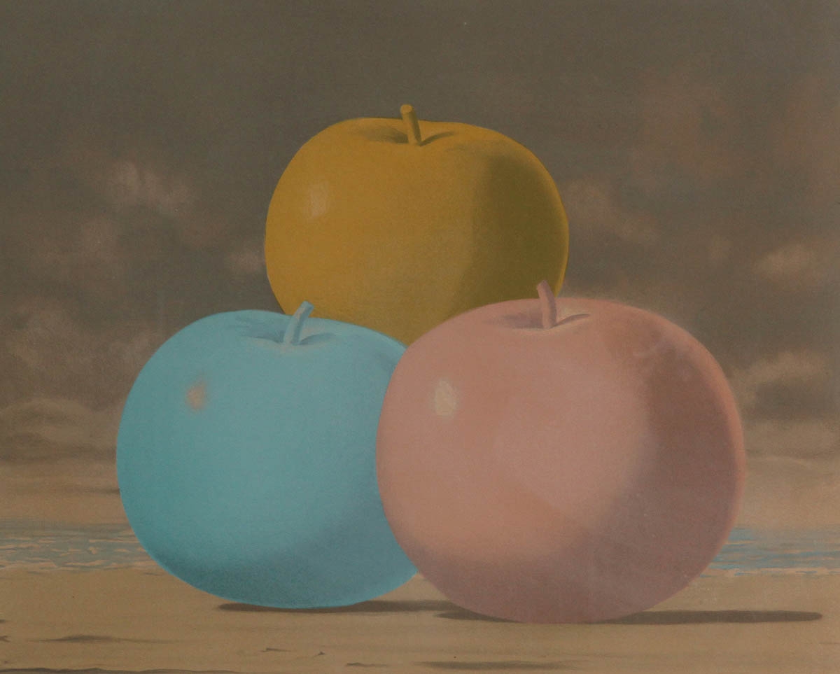 Magritte René | Three apples | MutualArt