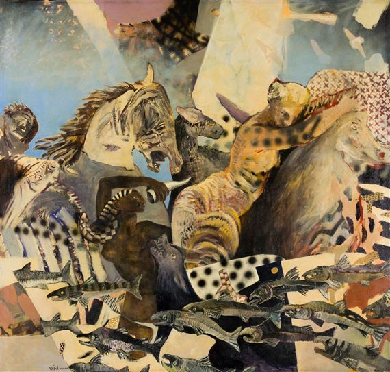 Minnette Vari | Composition with Figures and Animals (1991 - 1993 ...