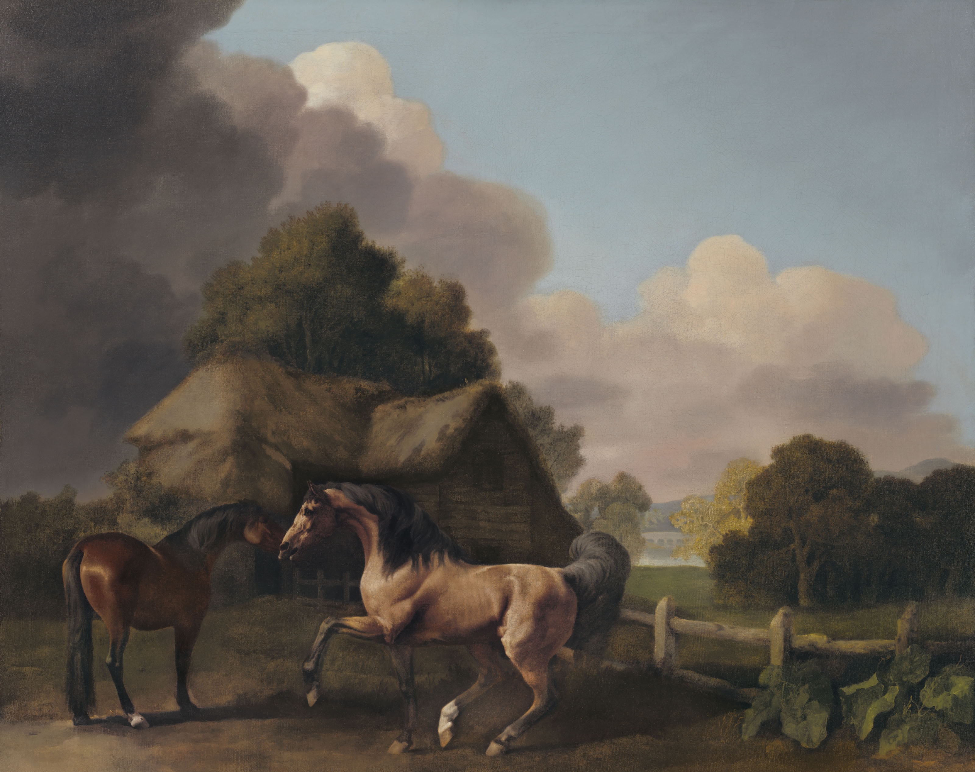 George Stubbs | Stallion and Mare (1769) | MutualArt