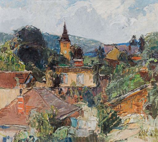 August Rieger | View of Sievering | MutualArt