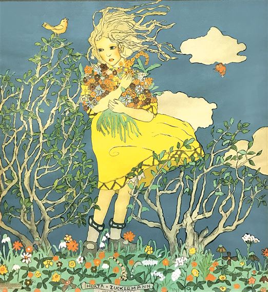 Franz Cizek | HERTA ZUCKERMANN AGED 14 YEARS (Circa 1920) | MutualArt