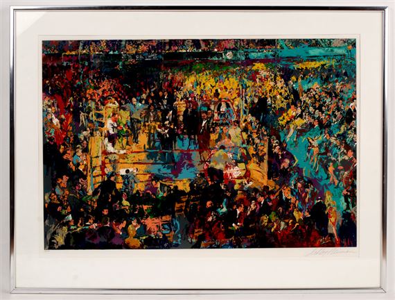 LeRoy Neiman | Abstract boxing match | MutualArt