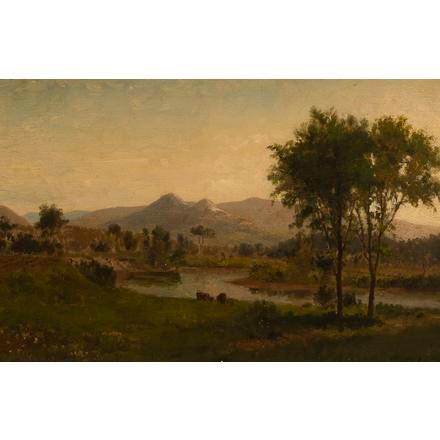 George Frank Higgins | Winding river landscape | MutualArt