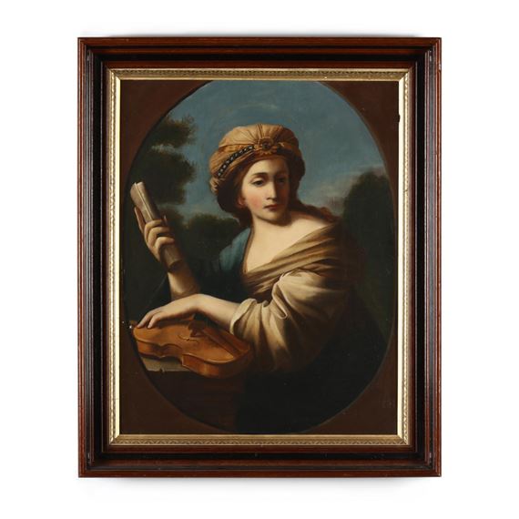 Giovanni Francesco Romanelli | Saint Cecilia with Violin (Circa 1800 ...