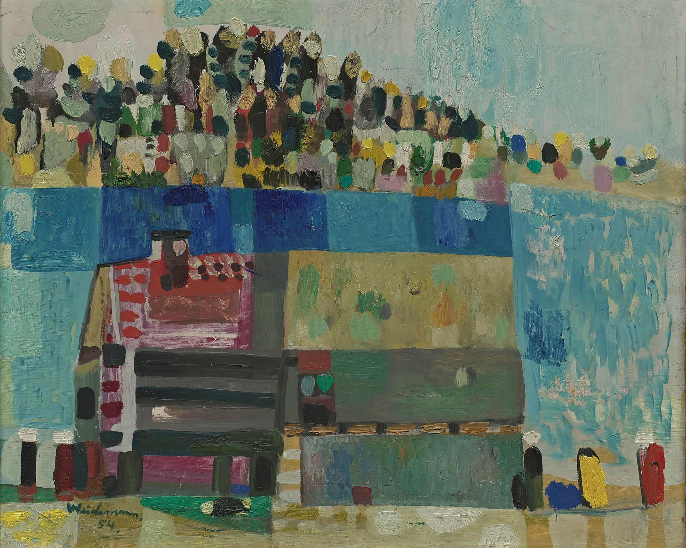 Jakob Weidemann | Komposisjon (1954) | MutualArt