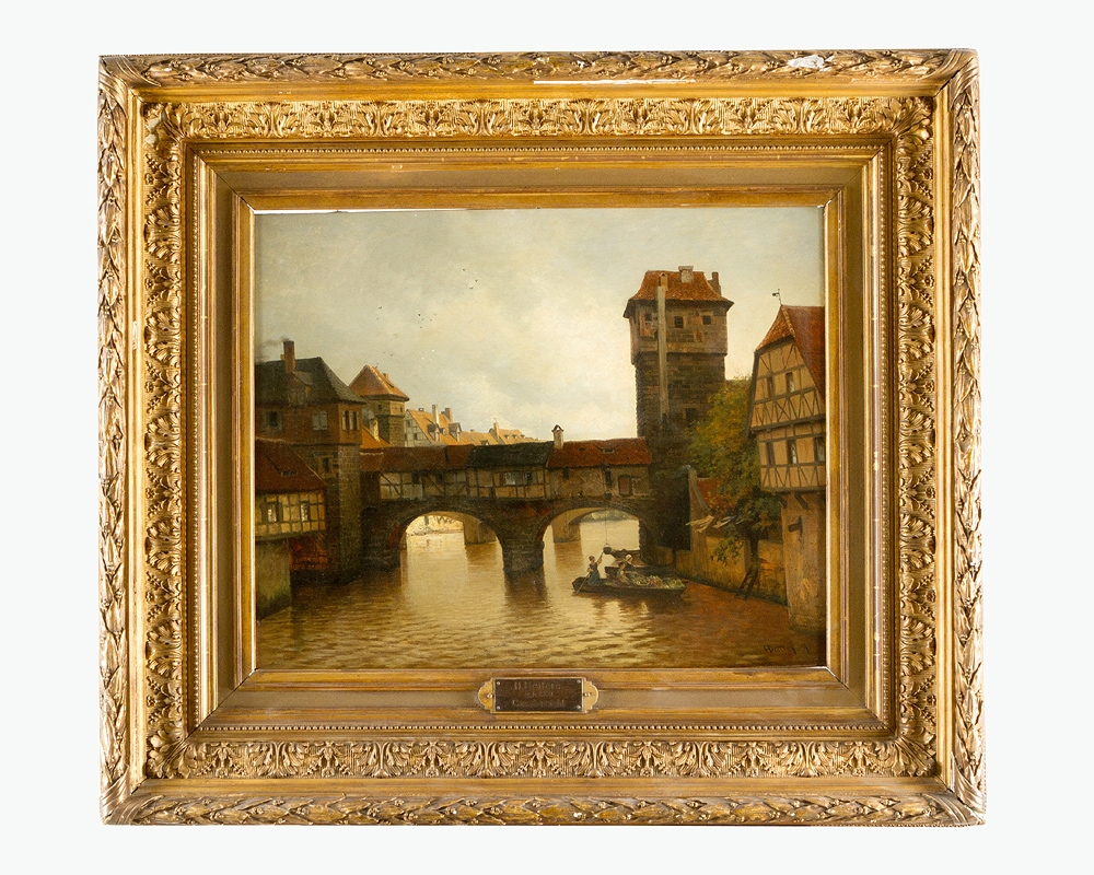 Heinrich Deiters | Bridge in old Nuremberg | MutualArt