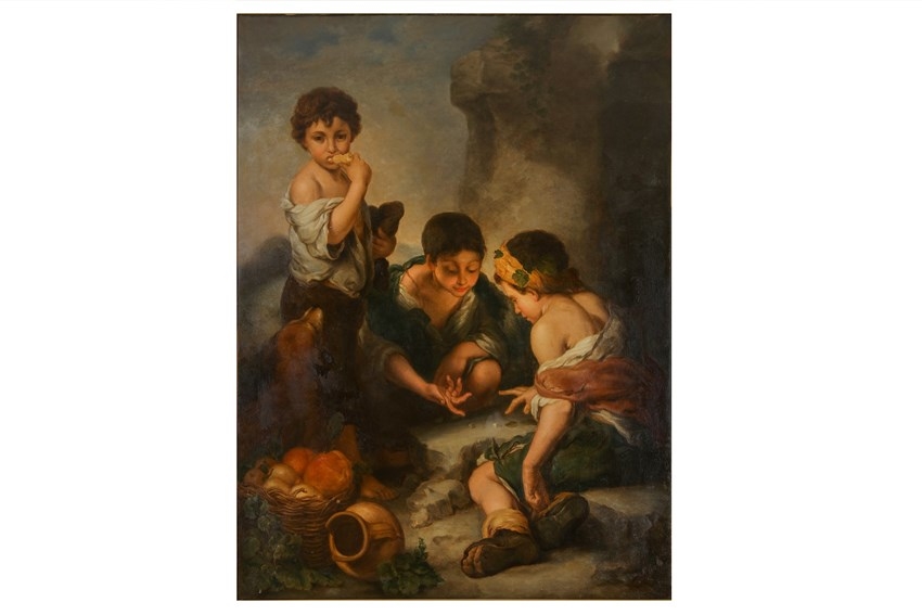 Bartolomé Estebán‏ Murillo | Young Boys Playing Dice | MutualArt