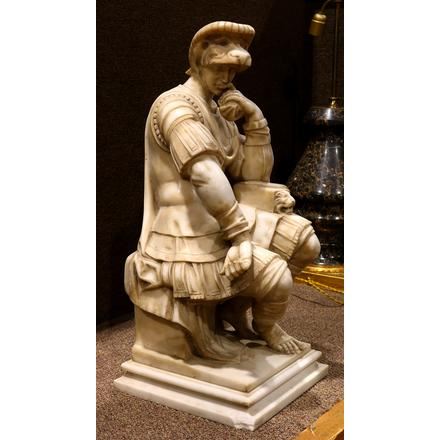 Michelangelo | Il Penseroso (From the Tomb of Lorenzo de Medeci ...