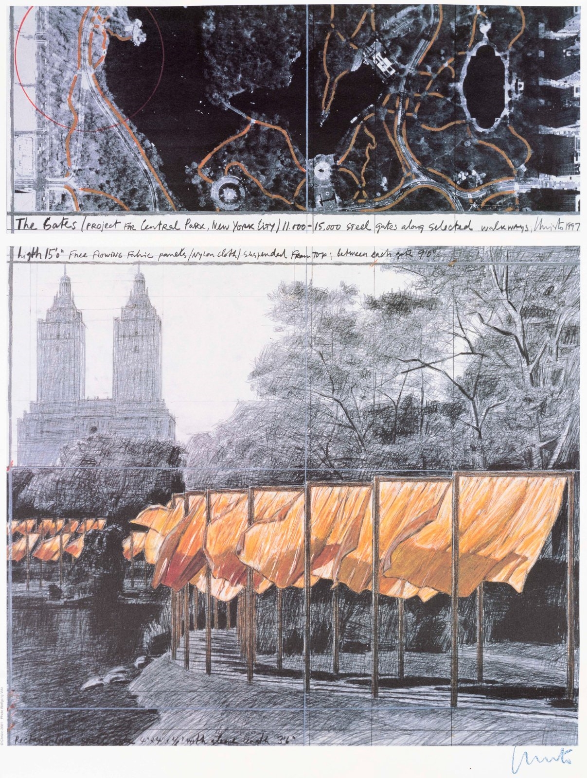 Christo | The Gates: Project for Central Park, NYC (2003) | MutualArt