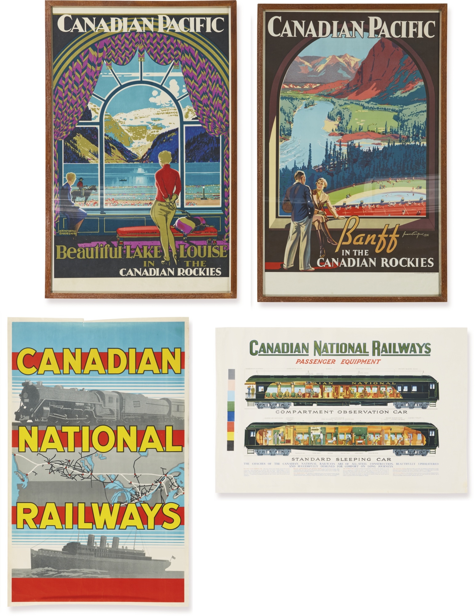 Kenneth D. Shoesmith | 'CANADIAN PACIFIC / BEAUTIFUL LAKE LOUISE IN THE ...