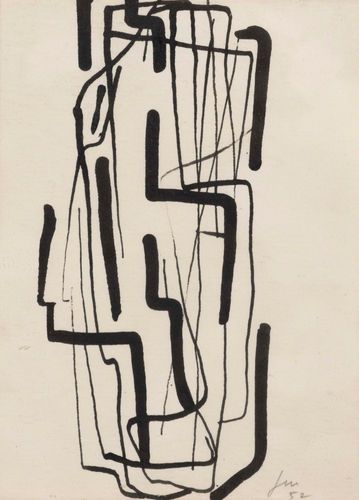 Jean Milo | Composition (1952) | MutualArt