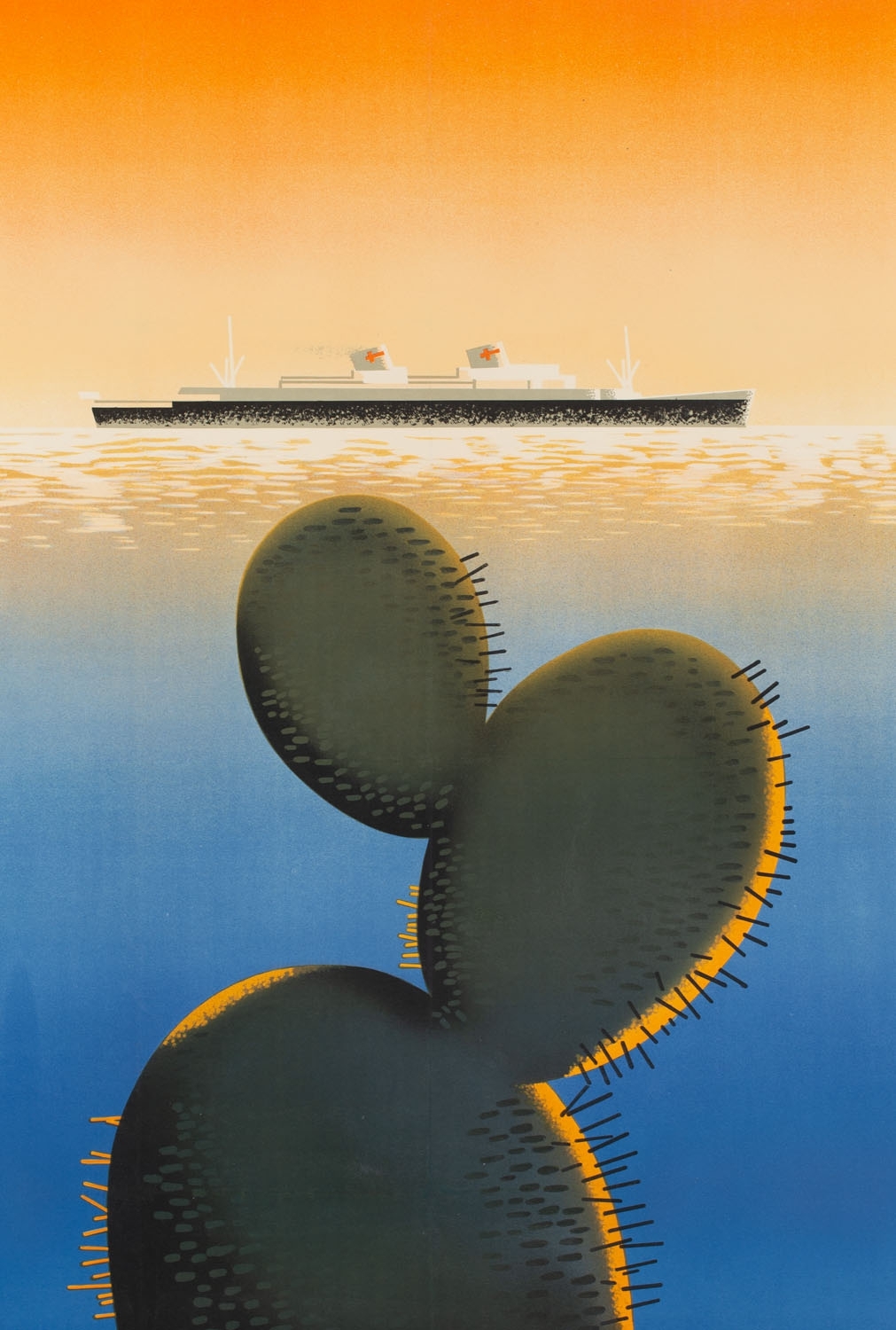 Tadeusz Trepkowski | SS Batory on the South route' (1936) | MutualArt