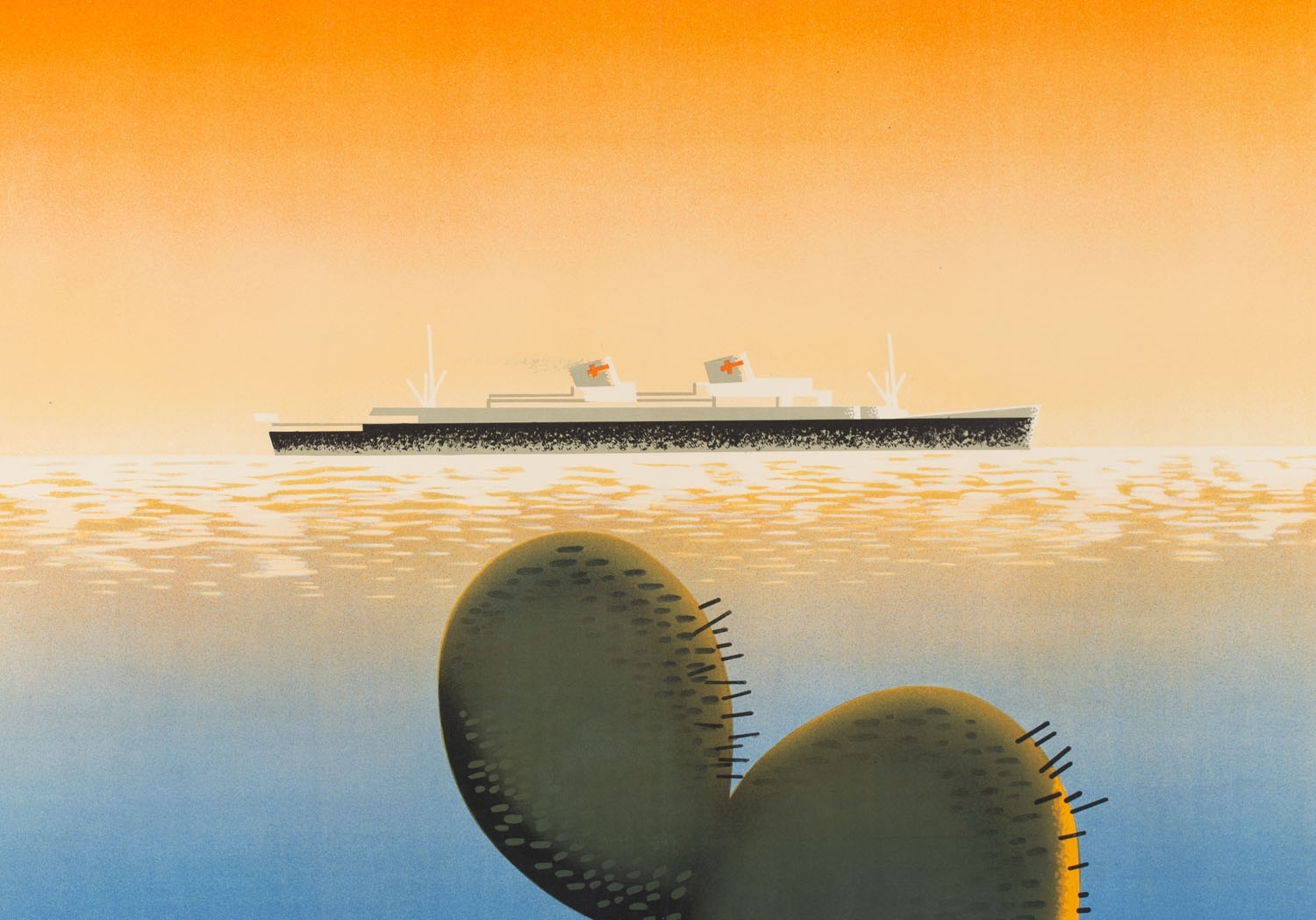 Tadeusz Trepkowski | SS Batory on the South route' (1936) | MutualArt