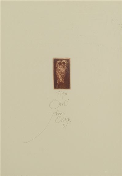 John Olsen | Owl (2001) | MutualArt