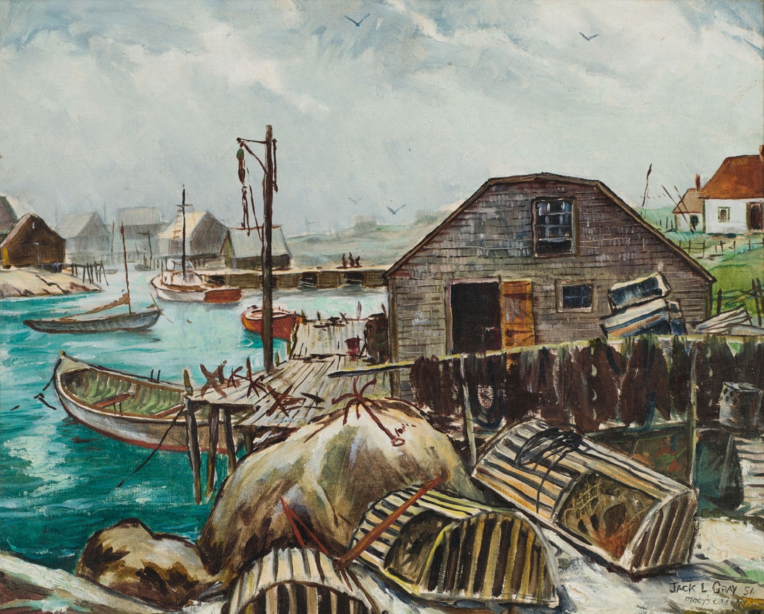Jack Lorimer Gray | Peggy's Cove, NS (1951) | MutualArt
