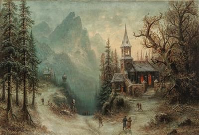 Albert Bredow | Romantic Winter Landscape | MutualArt