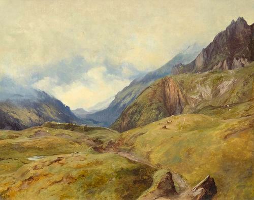 Alexandre Calame | Mountain landscape (Circa 1857) | MutualArt