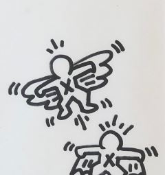 Keith Haring | Deux anges (1988) | MutualArt