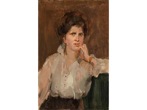 Isaac Israëls | Zittend Javaantje: a Javanese beauty | MutualArt