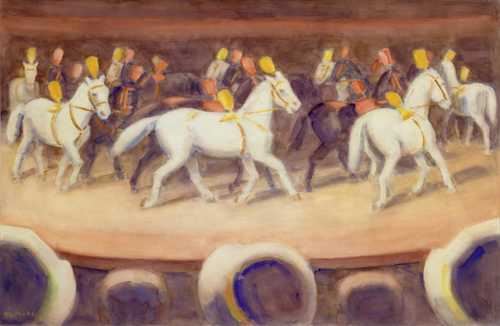 Kees Maks | Horses in the arena | MutualArt