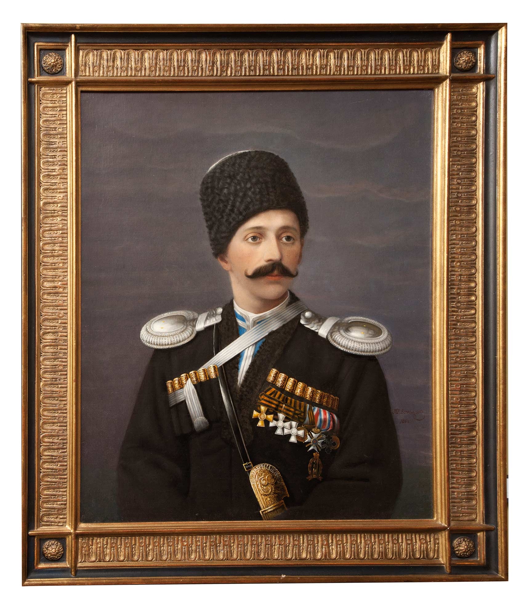 Russian School, 19th Century | Portrait of an Officer in Cossack ...