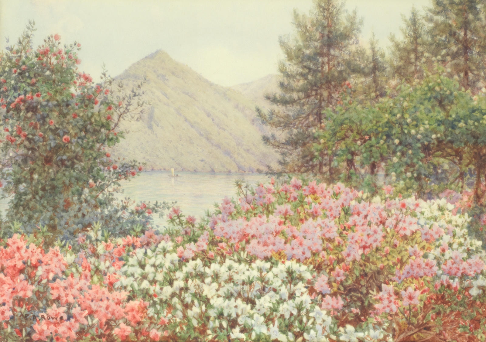 Ernest Arthur Rowe | Above Lake Como | MutualArt