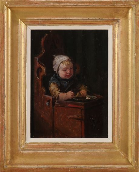 David Adolph Constant Artz | Etend kindje in kakstoel | MutualArt