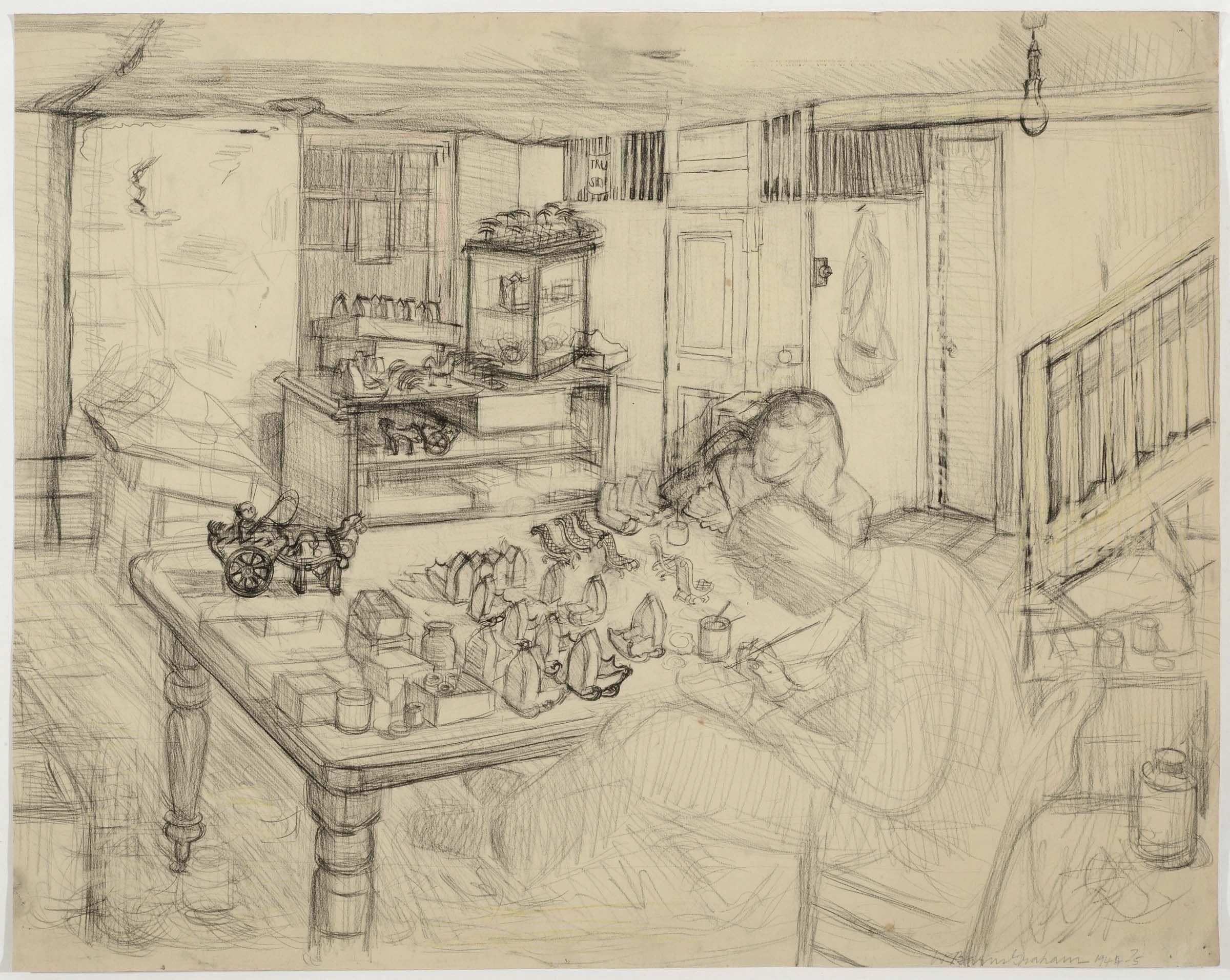 Wilhelmina Barns-Graham | THE TOY SHOP, THE DIGEY, ST. IVES (1944 ...