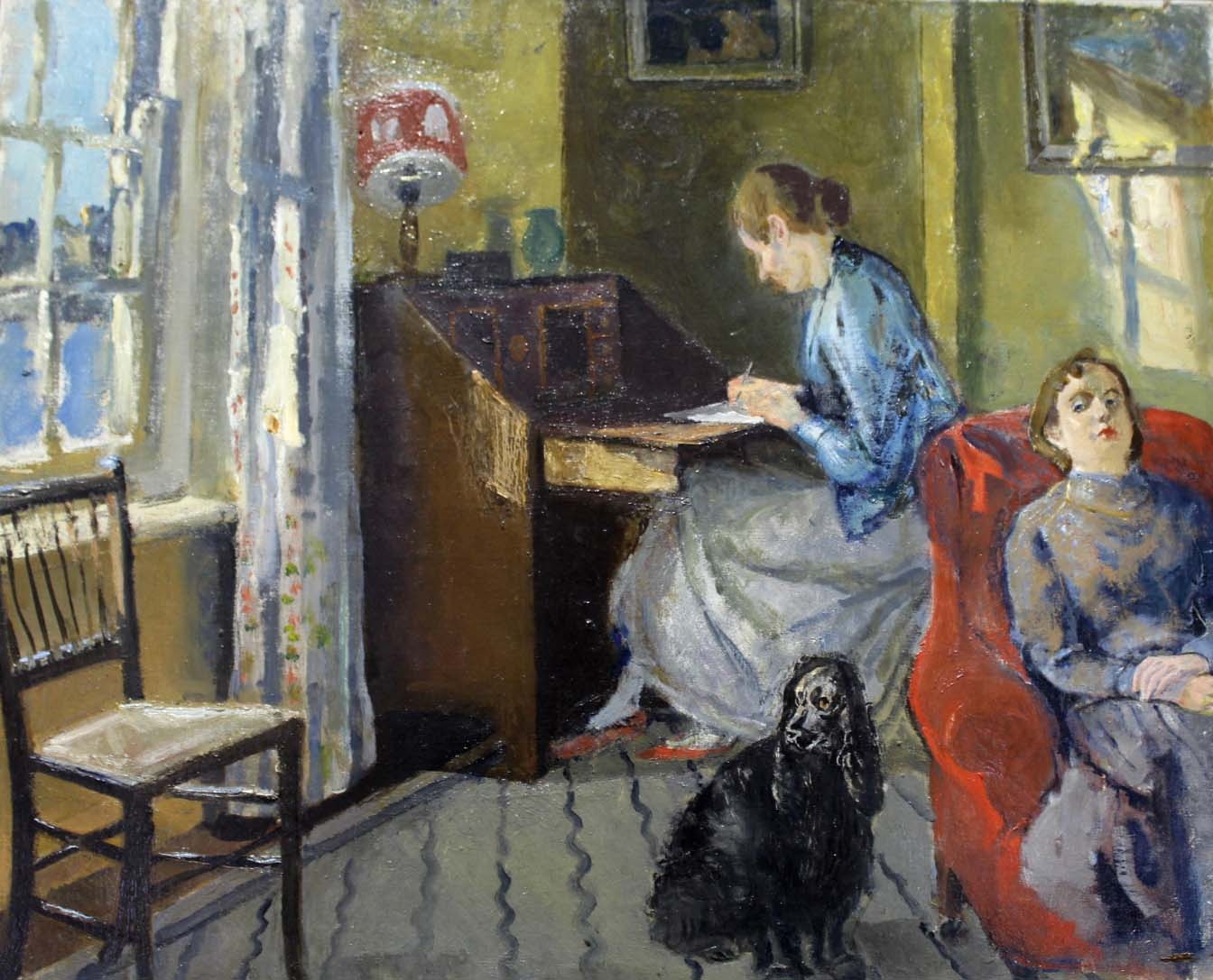 Rodney Joseph Burn | DOROTHY AND ROSAMUND AT THE MOORINGS (Circa 1956 ...