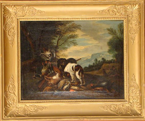 Flemish School, 18th Century | Butin de Chasse avec Chiens | MutualArt