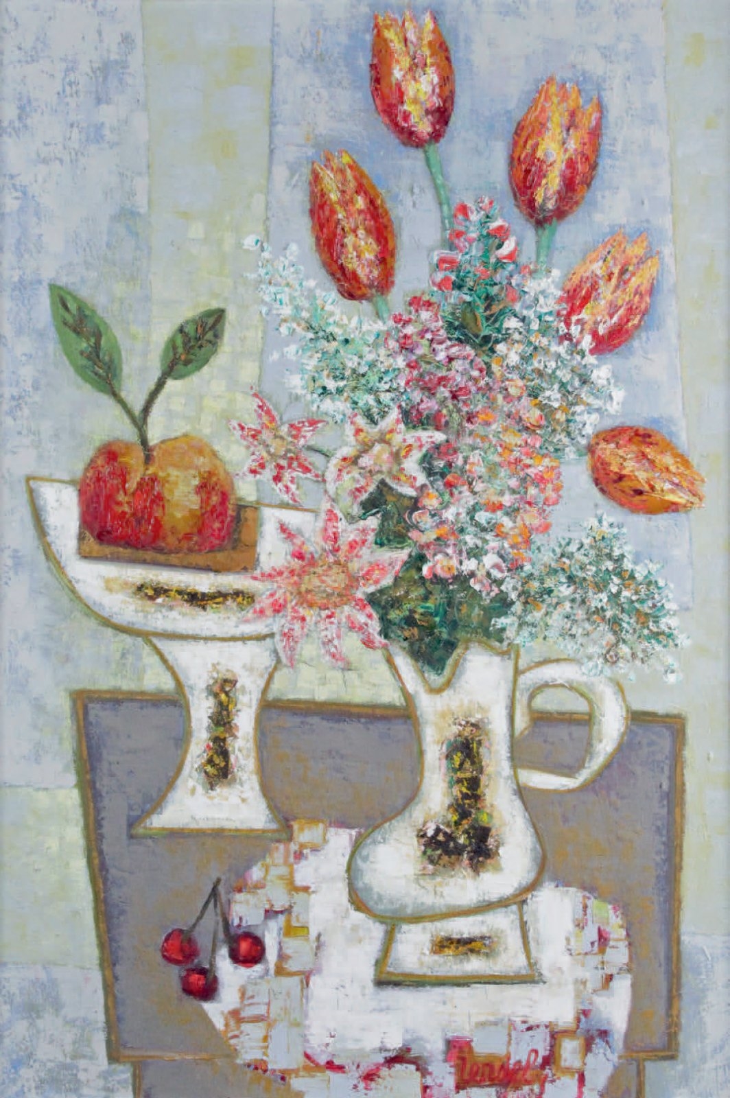Gabriel Zendel | Nature Morte au Bouquet de Tulipes | MutualArt
