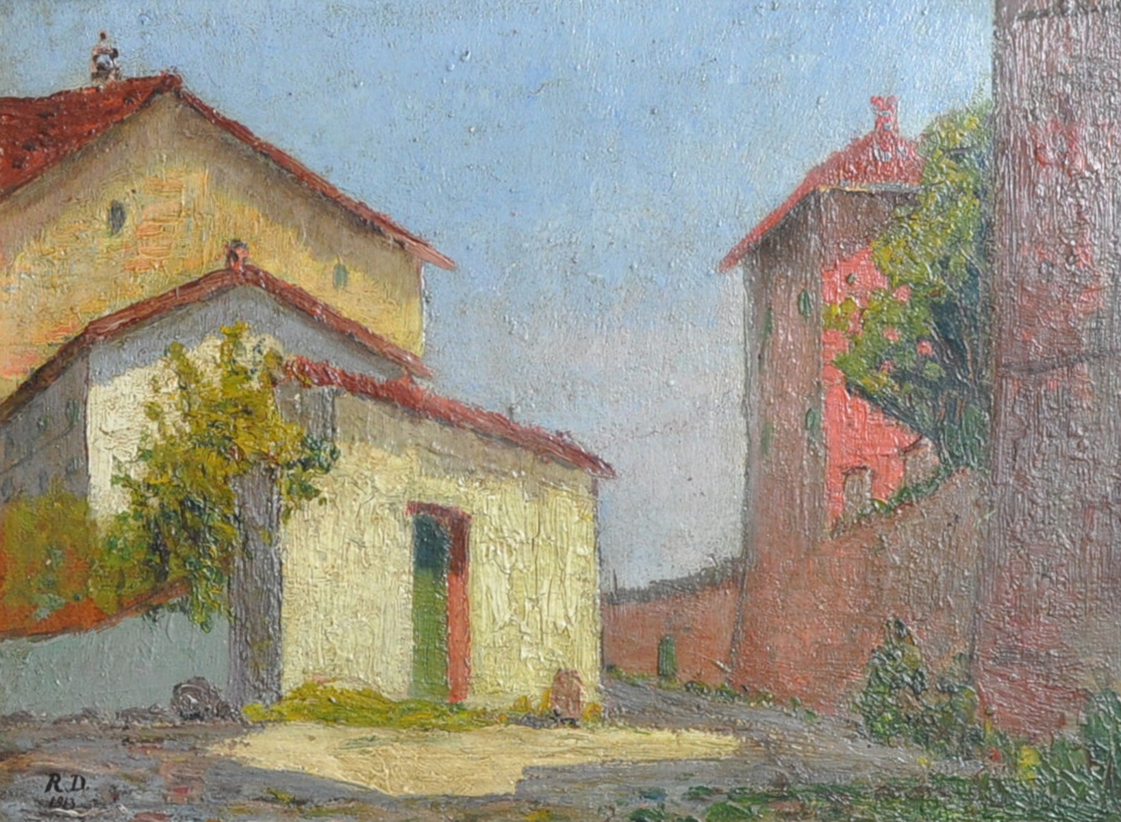 Rene Durey | Angolo di paese (1913) | MutualArt