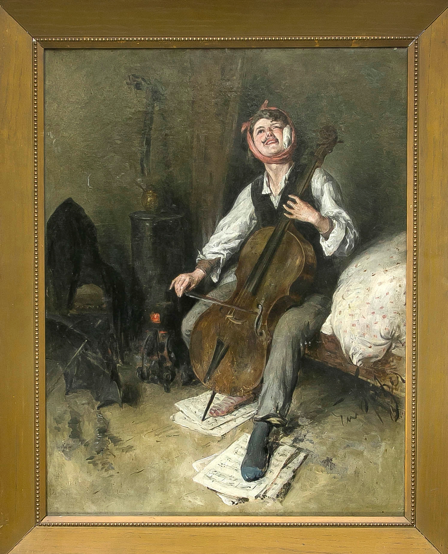 Emanuel Spitzer | Trost in der Musik (1891) | MutualArt