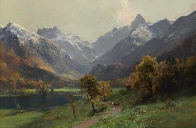 Edward Theodore Compton | Blick auf die Trettachspitze (1916) | MutualArt