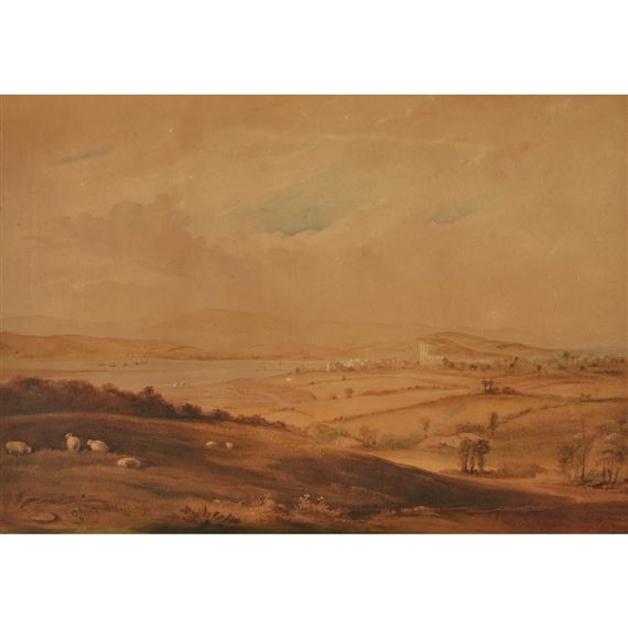 Anthony Vandyke Copley Fielding | Sheep in a landscape | MutualArt