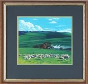 Lawrence Starkey | Pastoral Scene with Grazing Sheep | MutualArt
