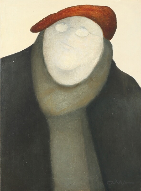 Albert Bertelsen | “Brilledamen” (1982) | MutualArt