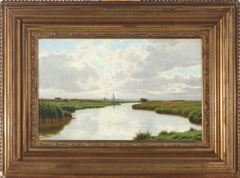 Georg Vilhelm Arnold Groth | “Fra Skoven ved Hellebæk. September” (1888 ...