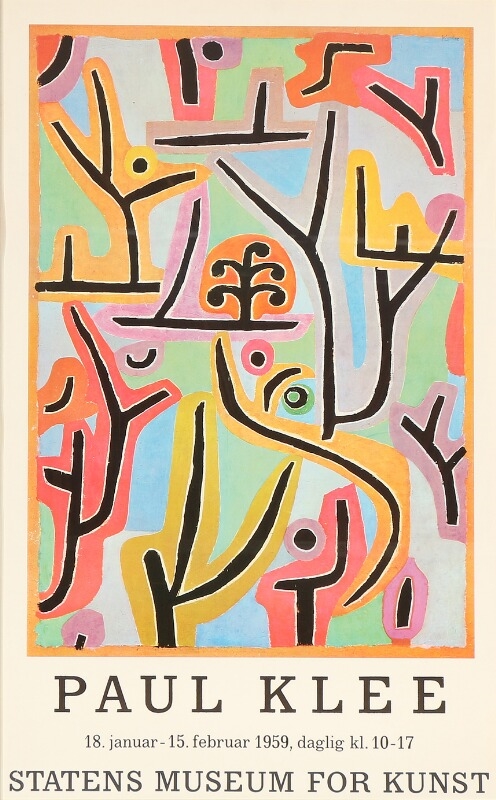 Paul Klee | Exhibition poster from Statens Museum for Kunst, 1959 ...