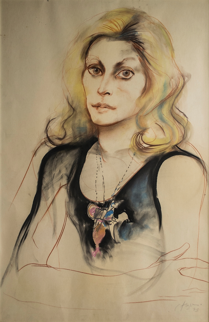 Carlos Alonso | Retrato femenino (1973) | MutualArt