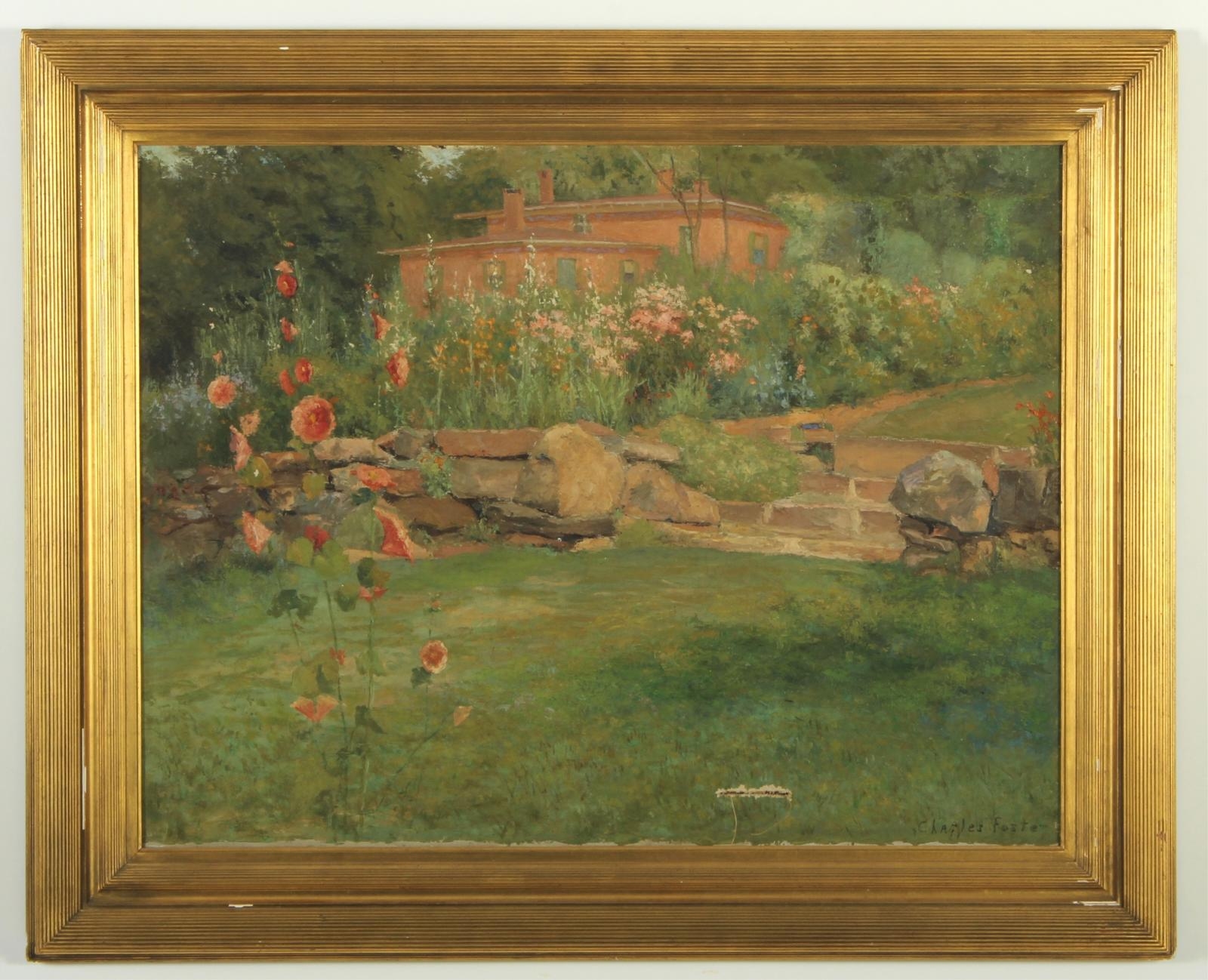 Charles B. Foster | House and Garden Scene | MutualArt